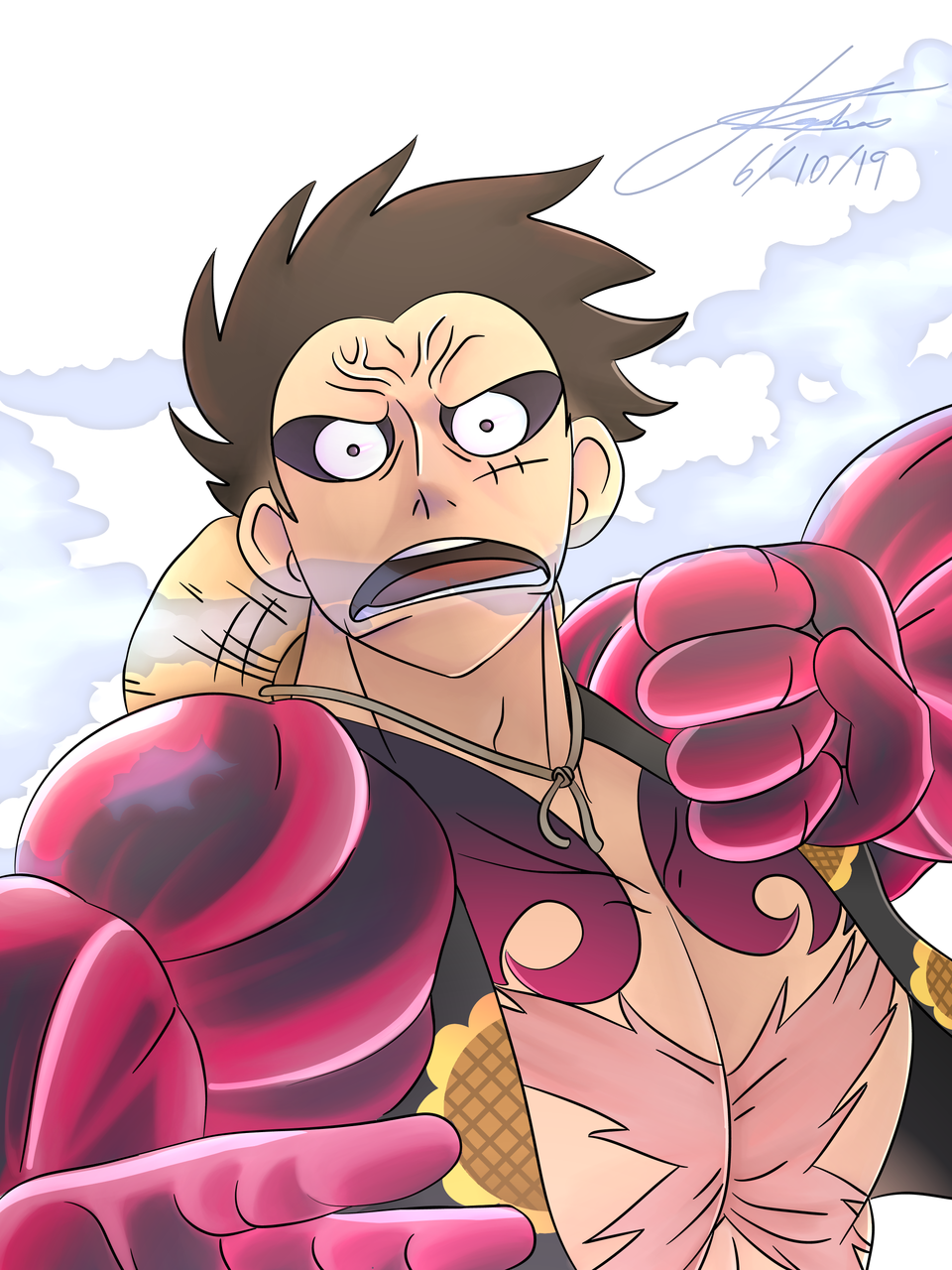 Gear Fourth Bounce Man One Piece Nishireup Illustrations Art Street