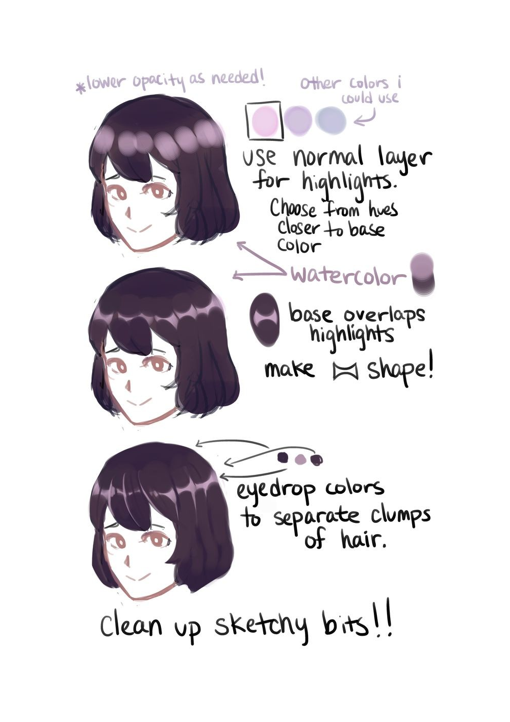 Hair Shading Tutorial Yumi Saki Illustrations Art Street