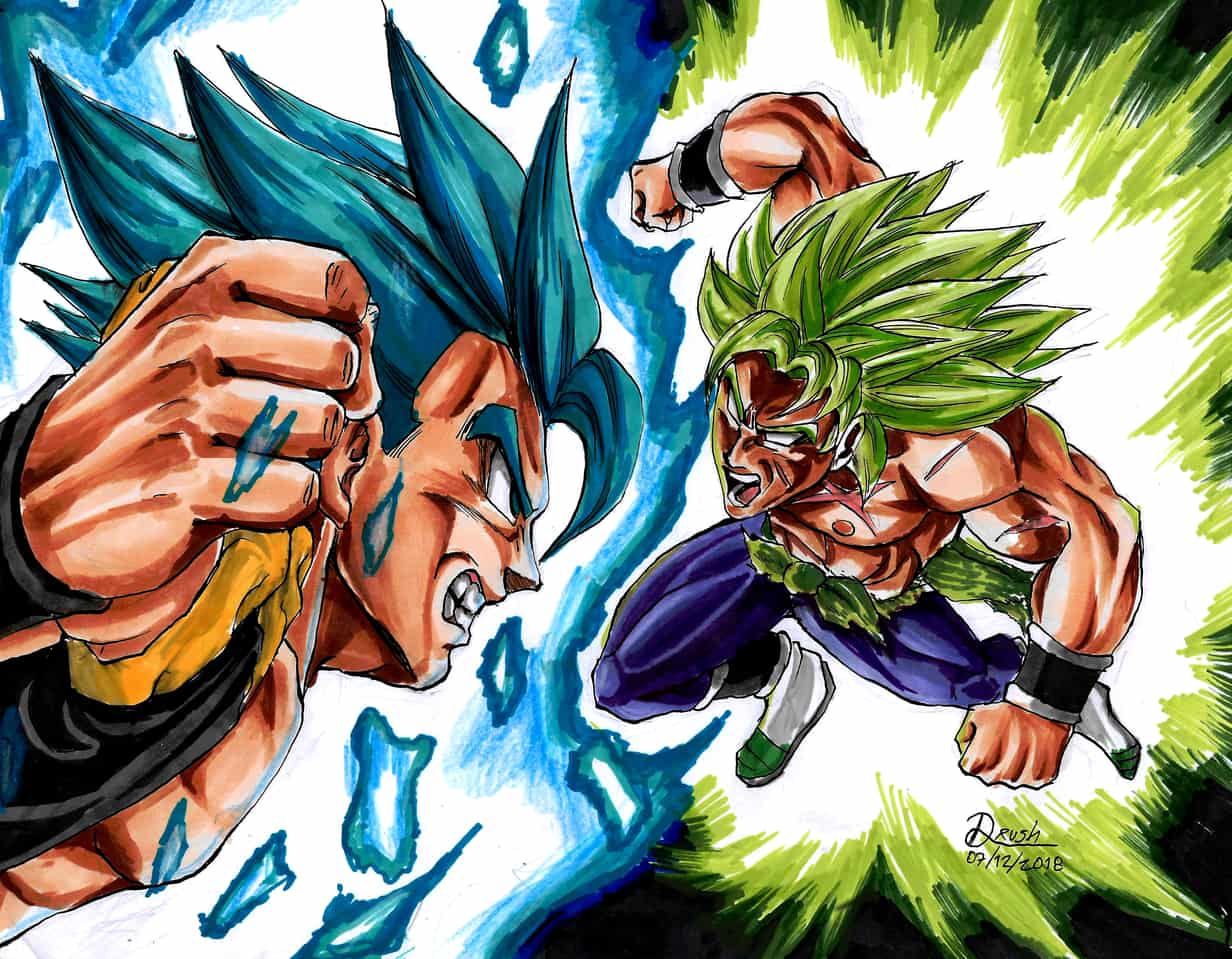 Gogeta Vs Broly En 2020 Personajes De Dragon Ball Dibujos Images And