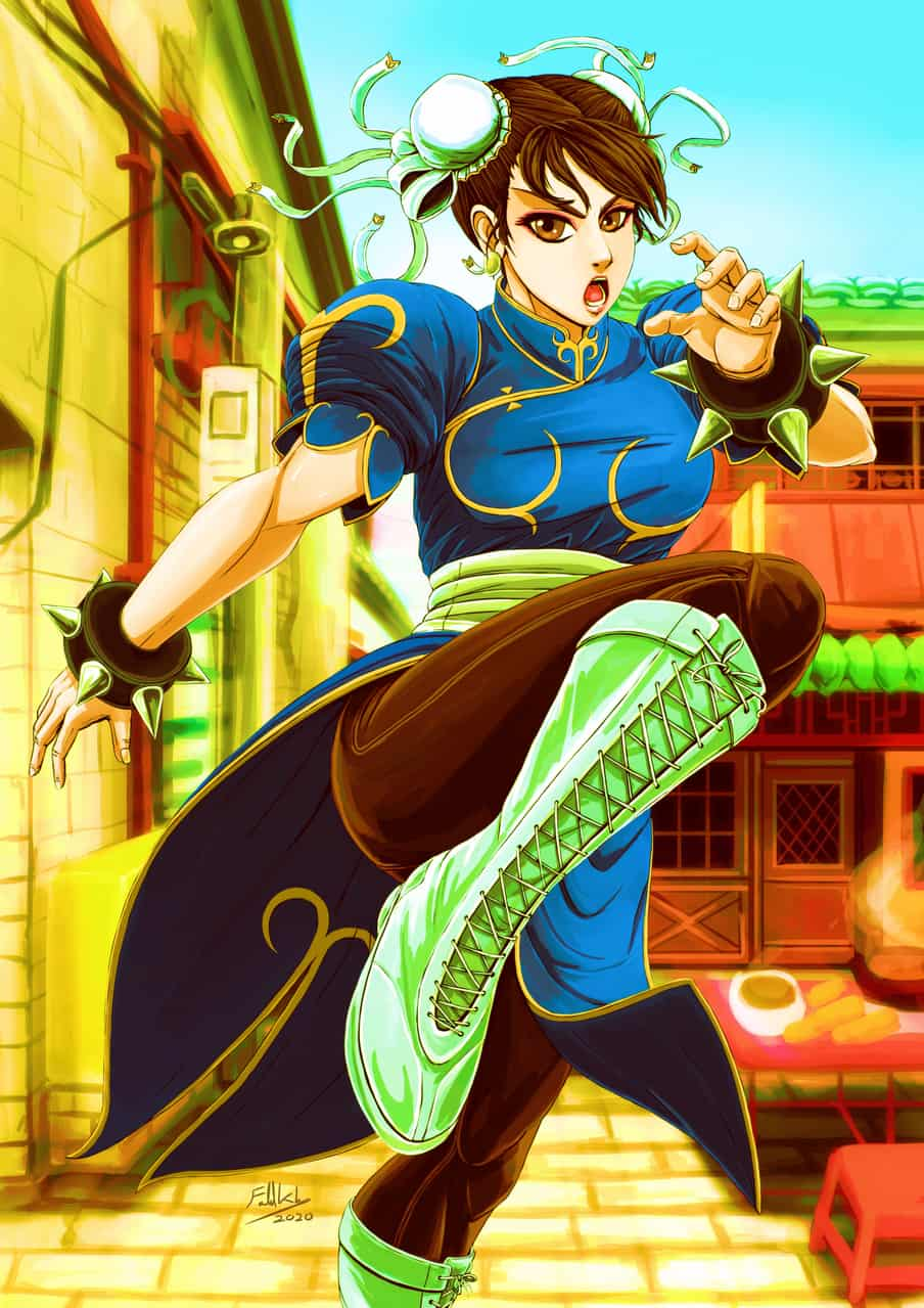 Chun Li Street Fighter Fahdkhn88 Illustrations Art Street