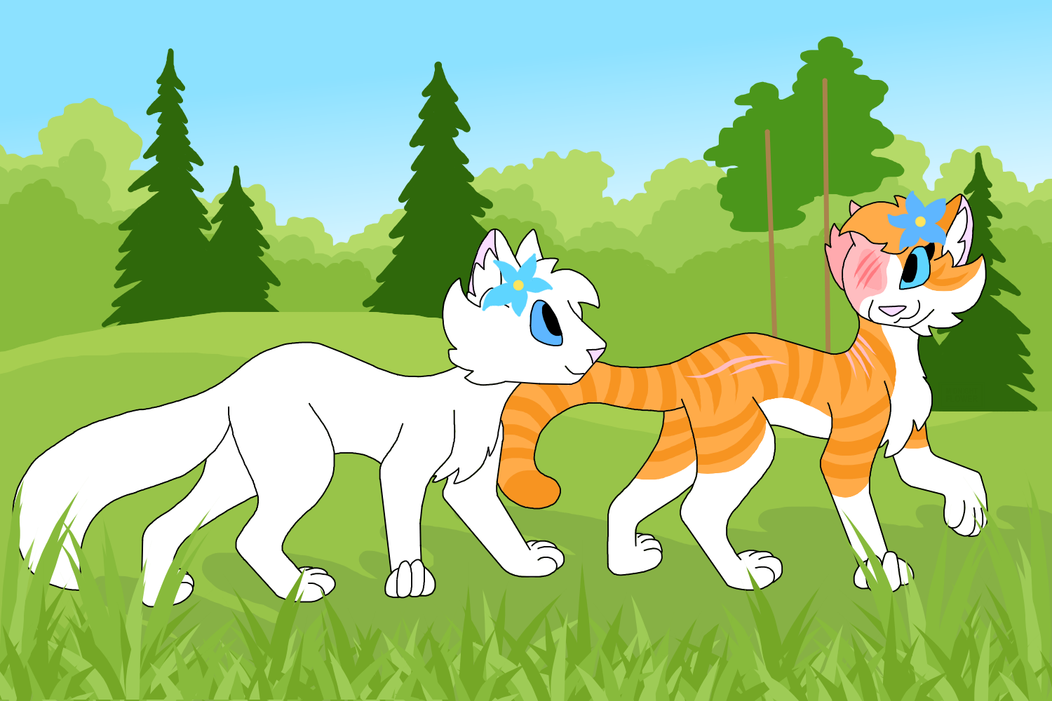 Warrior Cats Brightheart And Cloudtail Kit