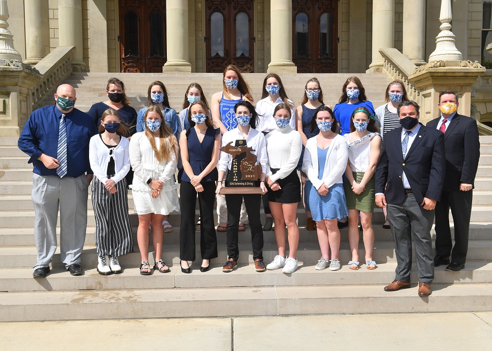 Rep Damoose Welcomes Swim And Dive Champions To The Capitol