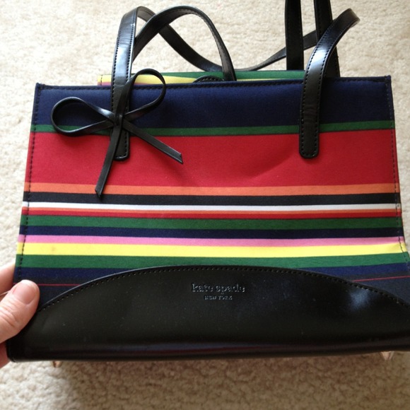 Kate Spade Red Black White Handbag Literacy Basics