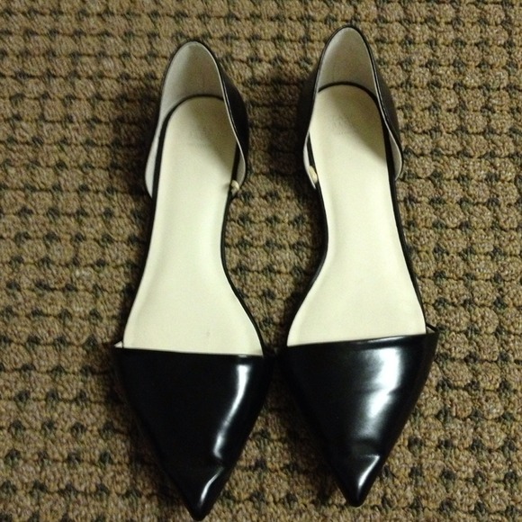 Zara Shoes Black Pointed Flats Poshmark