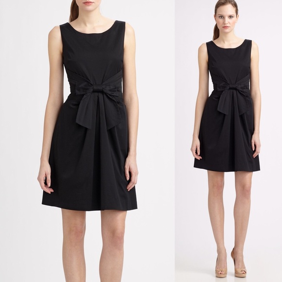 Kate Spade Dresses Kate Spade Black Bow Fit Flare Dress Poshmark