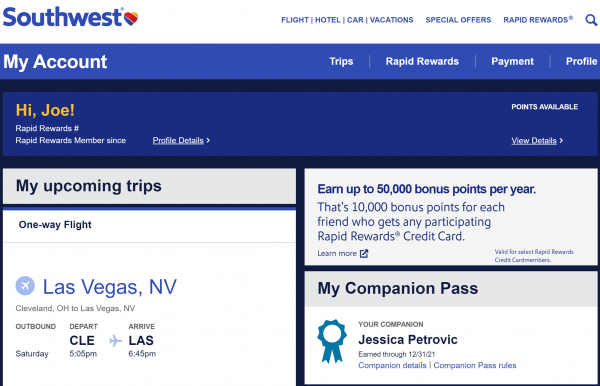 Quick Guide To Using The Southwest Companion Pass Awardwallet Blog