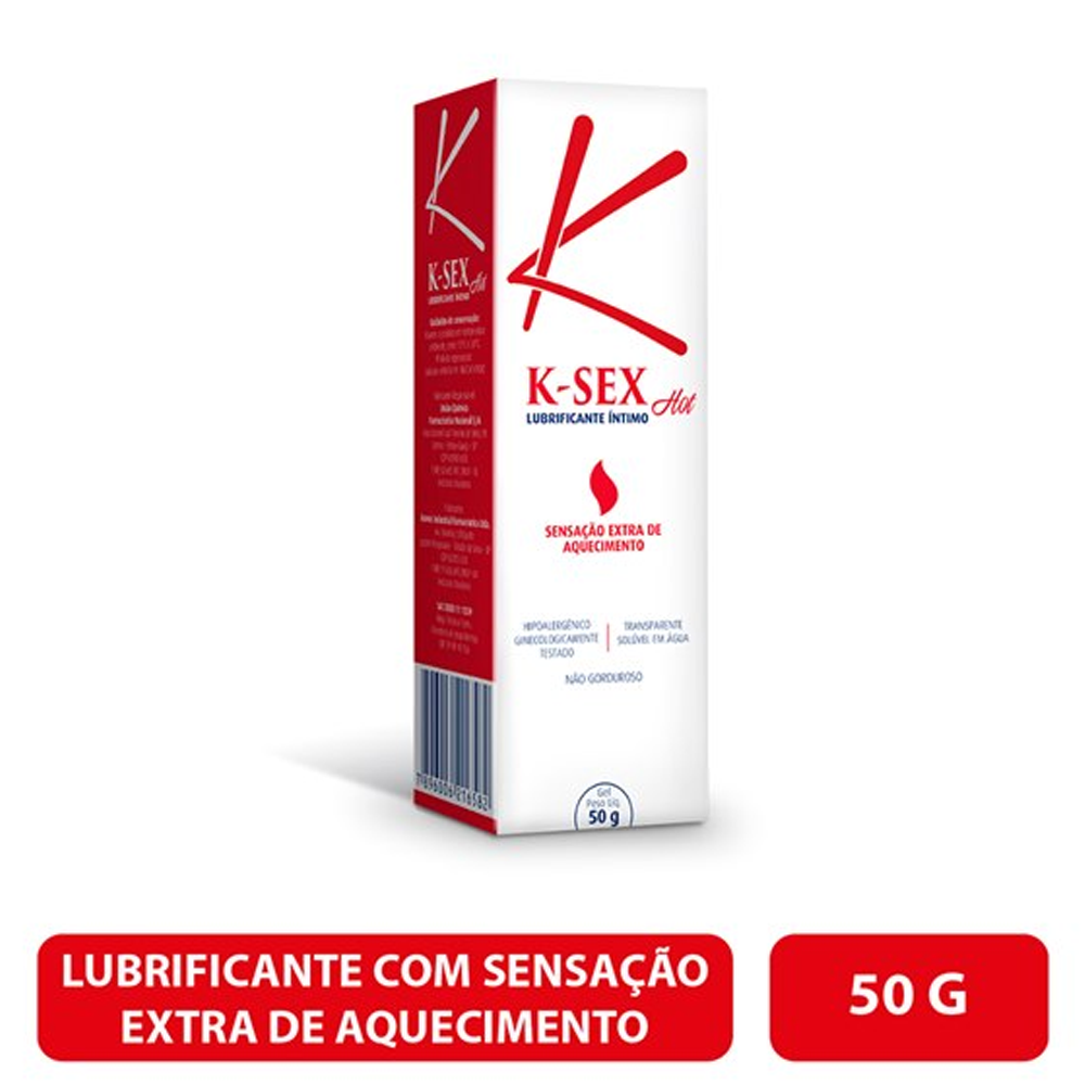 Gel Lubrificante Íntimo K Sex Hot 50g P7896006216582 K Sex Hot Gel