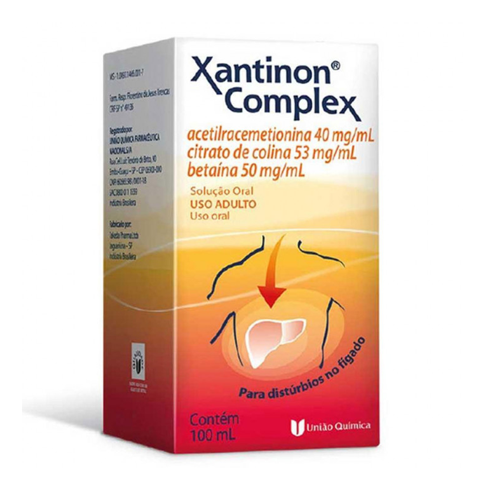 Xantinon Complex 40mgml 53mgml 50mgml Caixa Com 1 Frasco Com