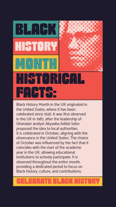 Placeit Black History Month Instagram Story Generator Featuring