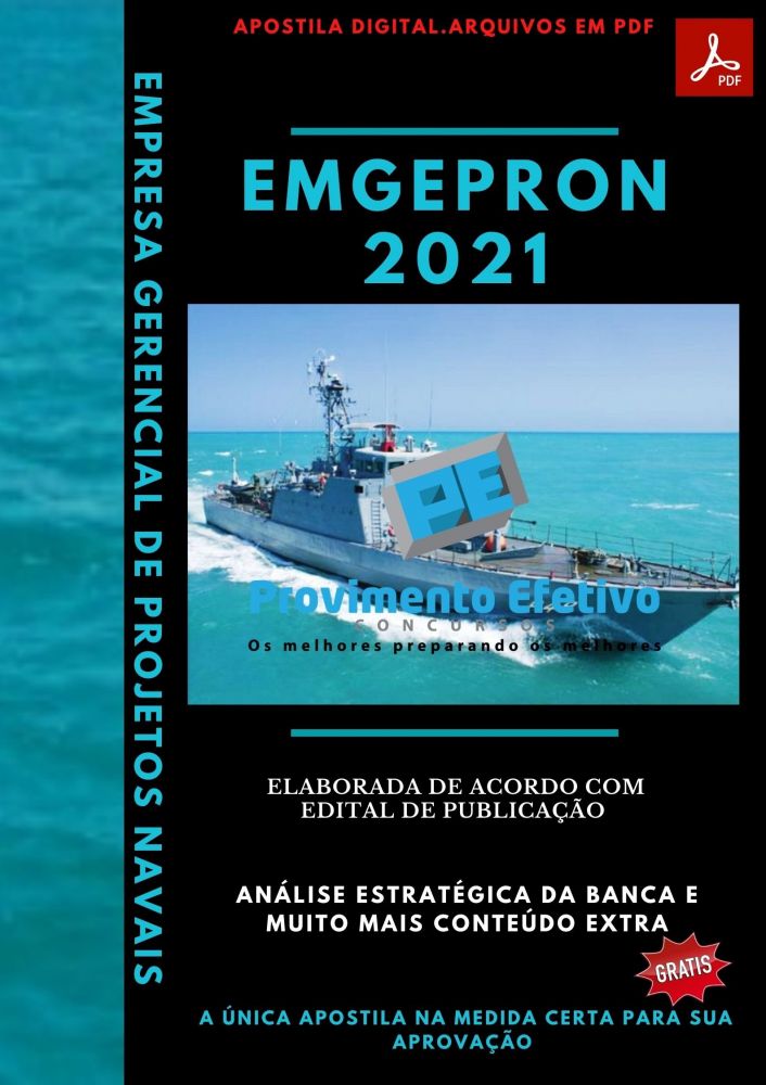 Provimento Efetivo Concursos Apostila Concurso Emgepron 2021 Técnico