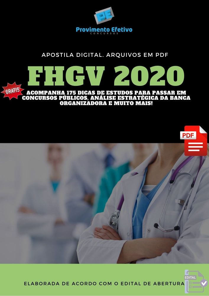 Provimento Efetivo Concursos Apostila Enfermeiro Do Trabalho Fhgv 2020