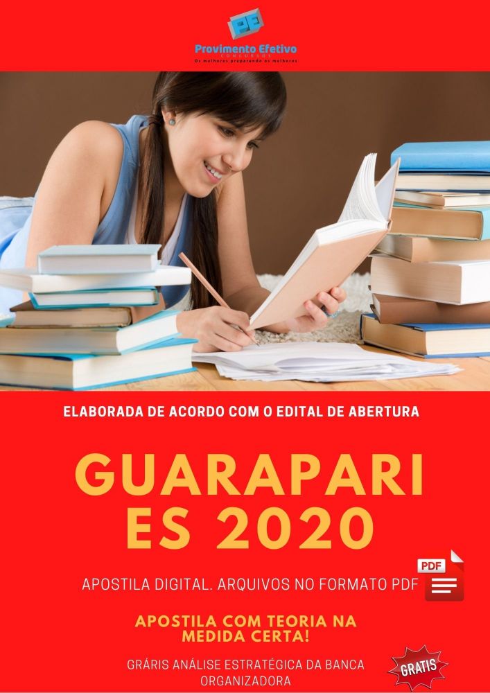 Provimento Efetivo Concursos Apostila Concurso Pref Guarapari Es 2020