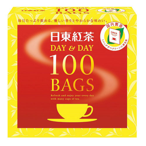 よろずやマルシェ本店 日東紅茶 紅茶ティーバッグデイandデイ 100バッグ 水・コーヒー・お茶・飲料 －食品・日用品から百均まで個人向け通販