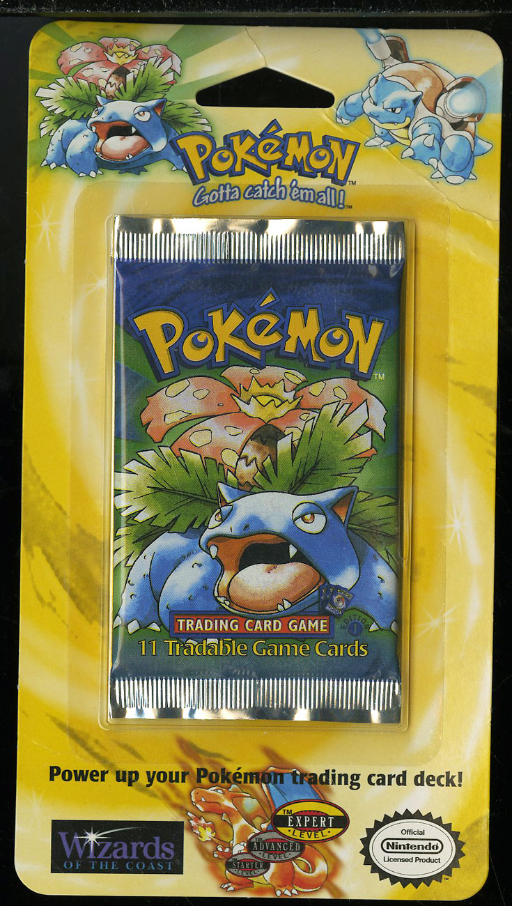 1999 Pokemon 1st Edition Base Shadowless Sealed Booster Blister Pack