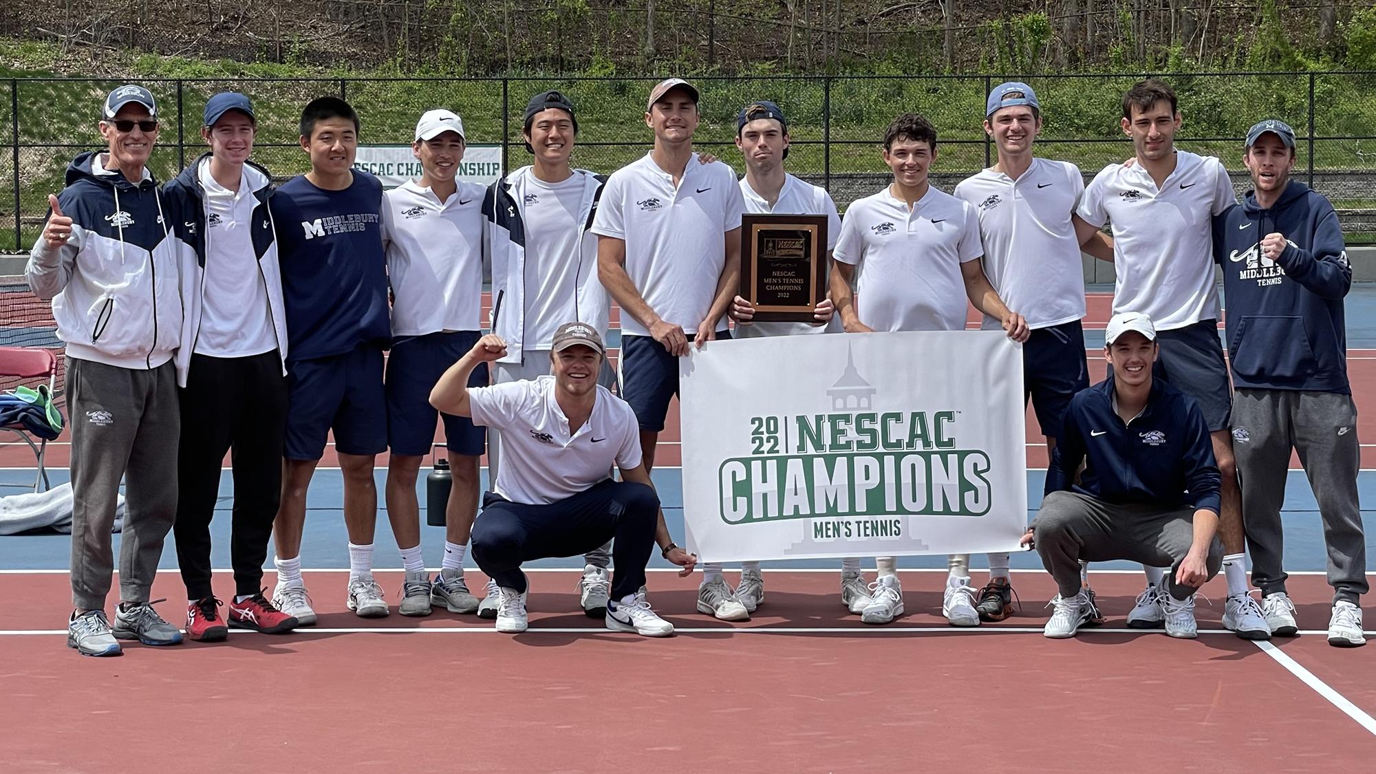 Mens Tennis Claims Second Straight Nescac Title Middlebury College