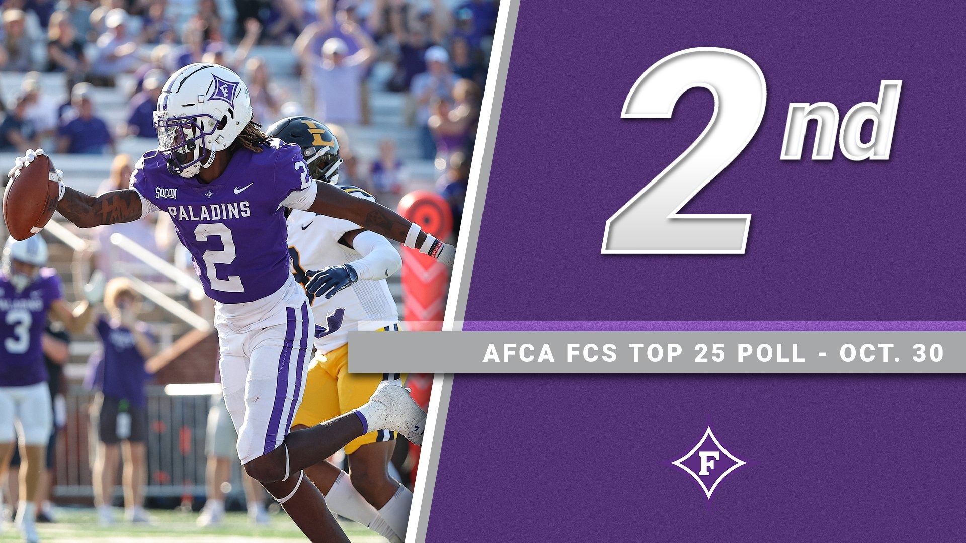 Furman Climbs To No 2 In Afca Top 25 Poll Furman University