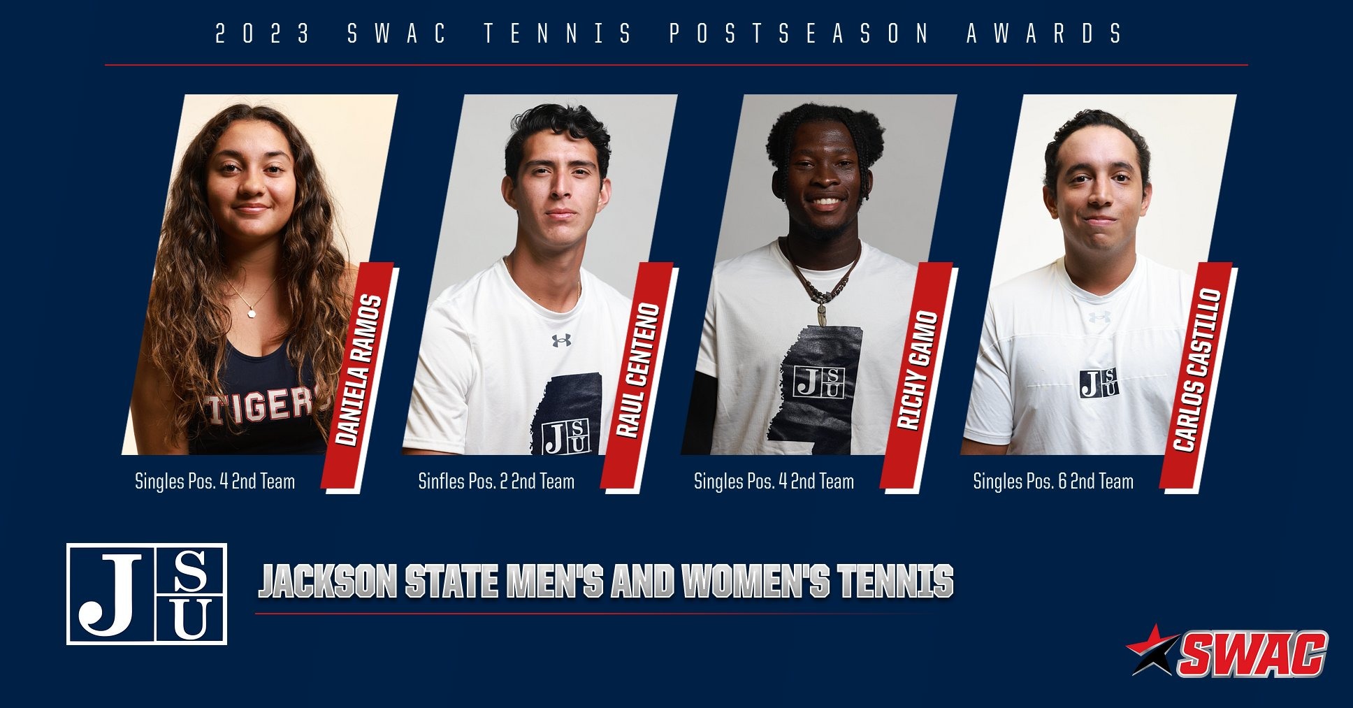 Jackson State Mens And Women Tennis Land Four On All Swac Postseason