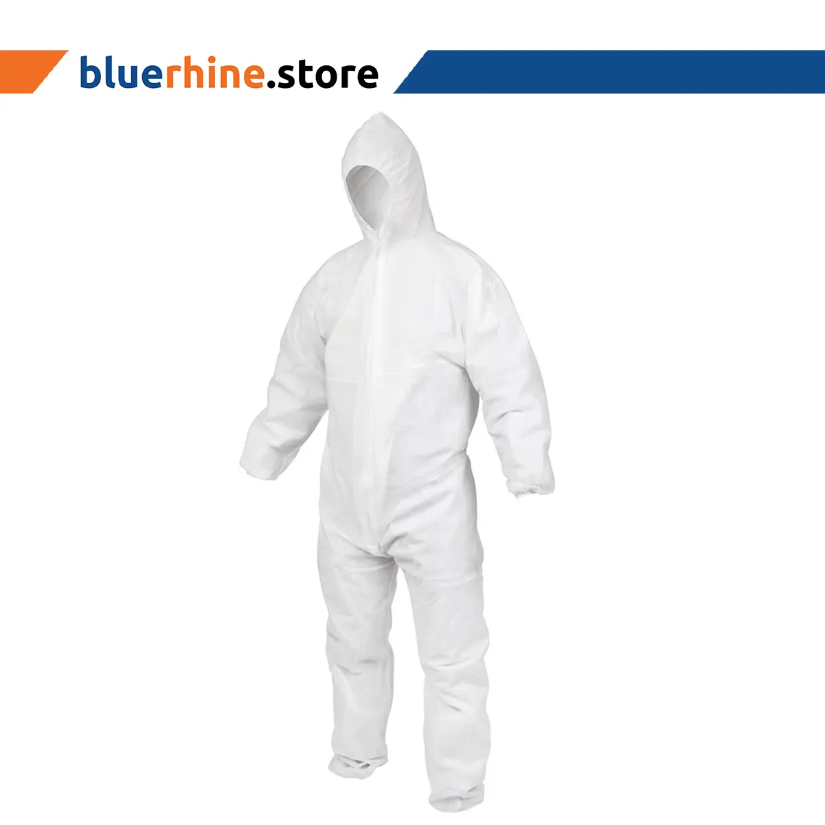 Buy Disposable Coverall Non Woven White Blue Rhine Online Store