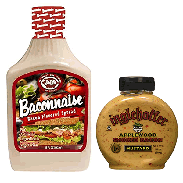 Bacon Mustard And Baconnaise 2pc Set Applewood Smoked Bacon Mustard