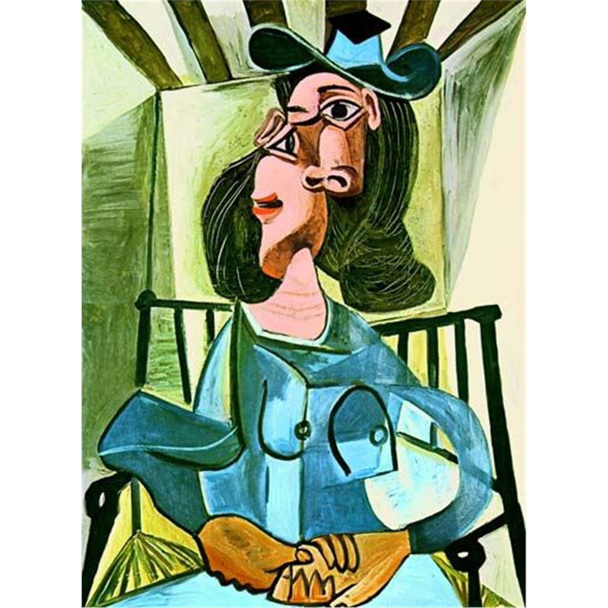 Picasso Woman With A Hat Seated In An Armchair