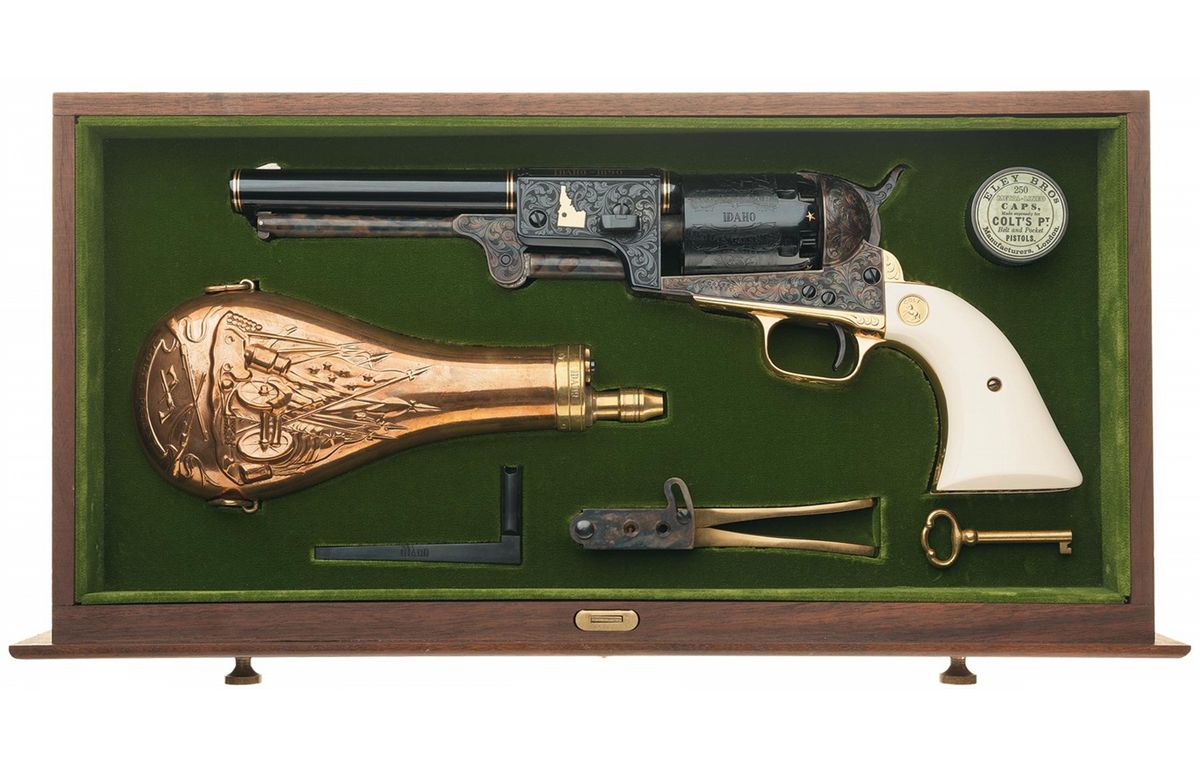 Cased Bob Burt Master Engraved And Gold Inlaid Second Generation Colt