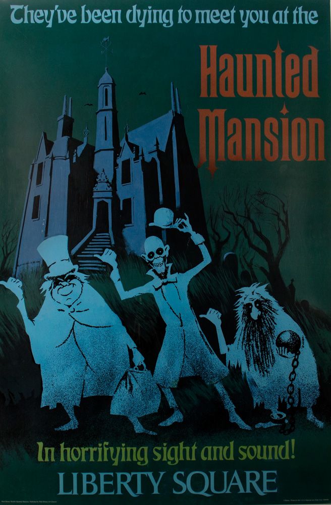 Disneyland Haunted Mansion Poster