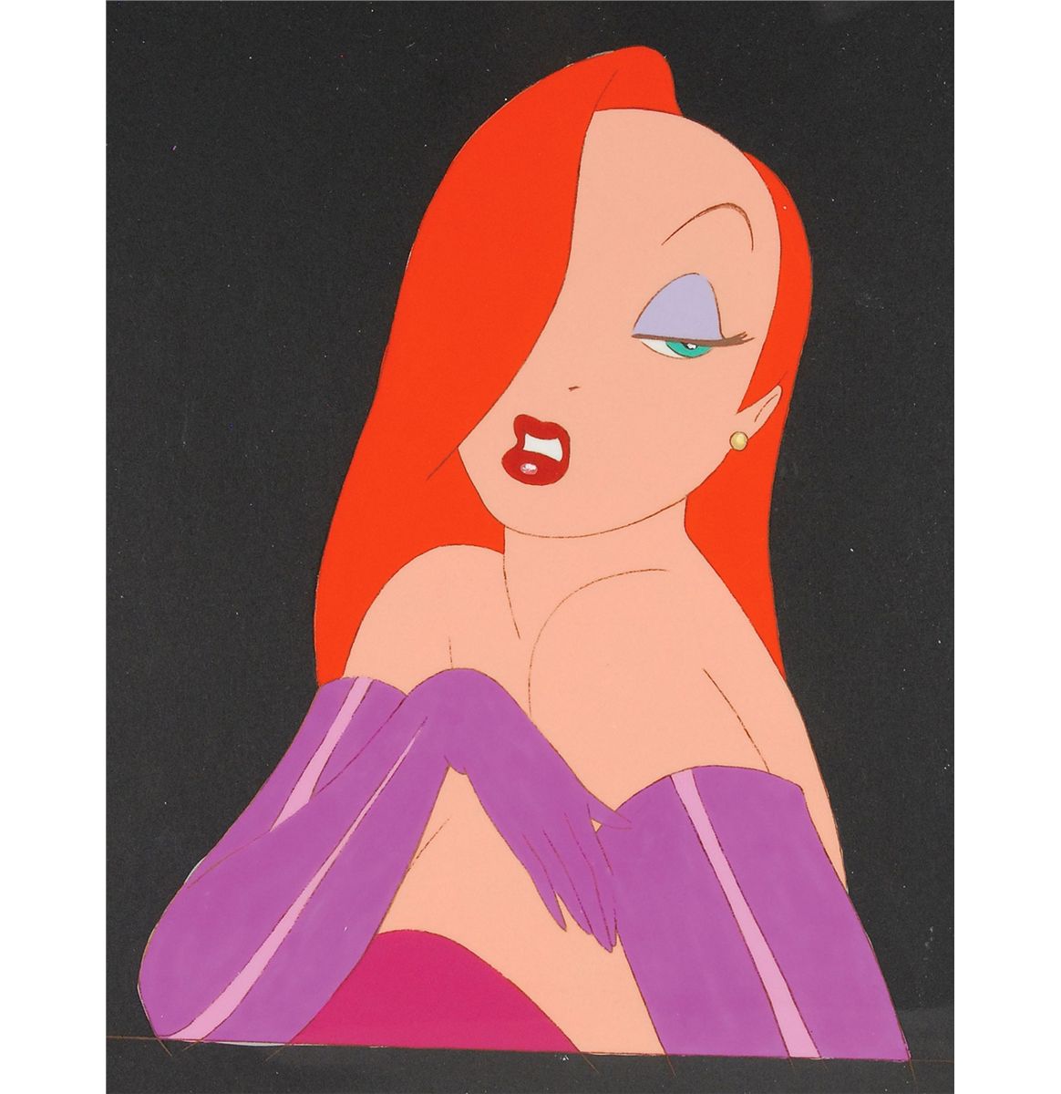 Jessica Rabbit Production Cel From Who Framed Roger Rabbit