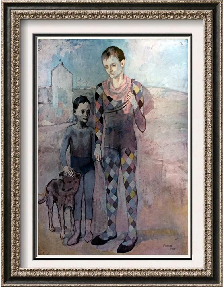 Pablo Picasso The Saltimbanques With A Dog C1905 Fine Art Print Signed