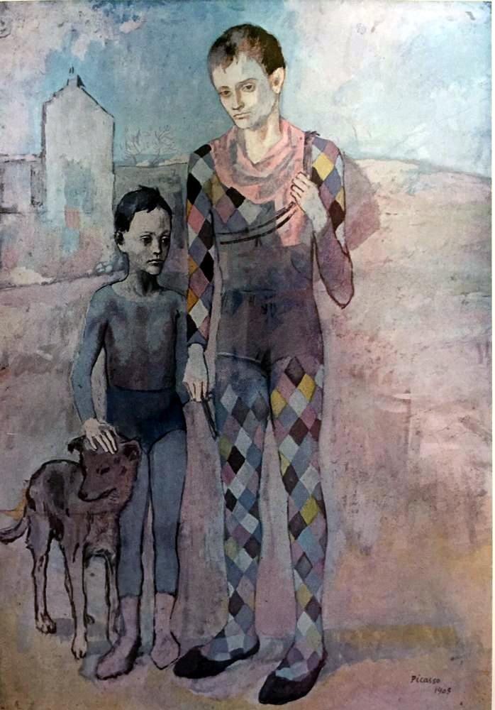 Pablo Picasso The Saltimbanques With A Dog C1905 Fine Art Print Signed