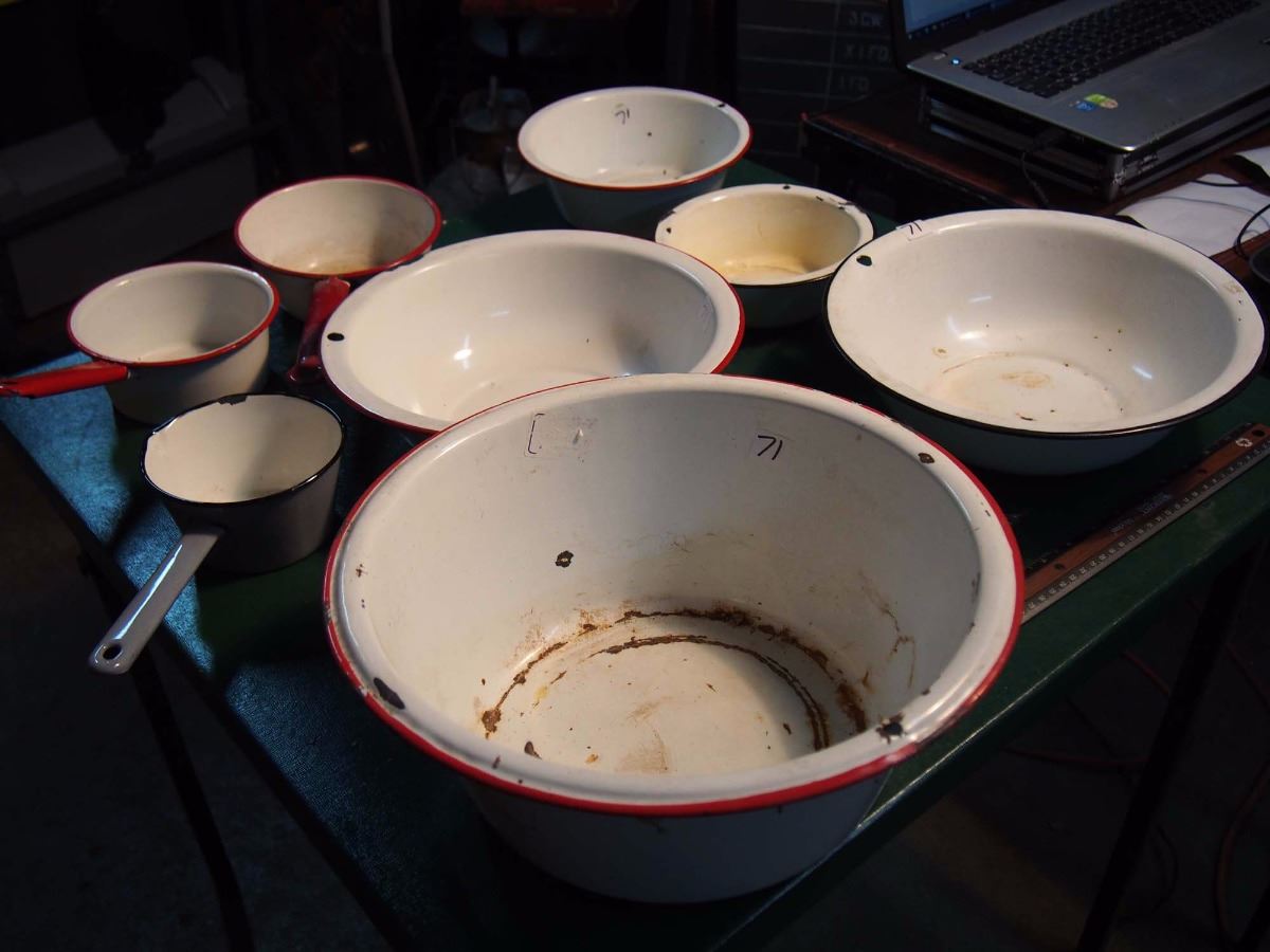 Set Of Enamelware Bodnarus Auctioneering