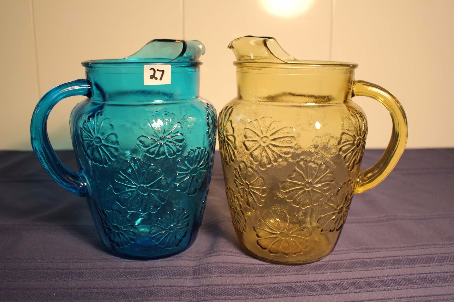 Vintage Glass Pitchers 2 Bodnarus Auctioneering