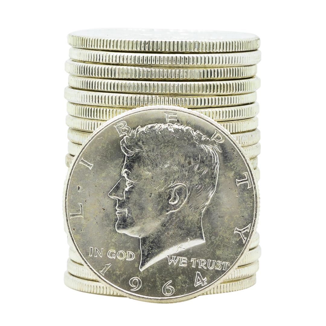 Roll Of 20 1964 Brilliant Uncirculated Kennedy Half Dollars