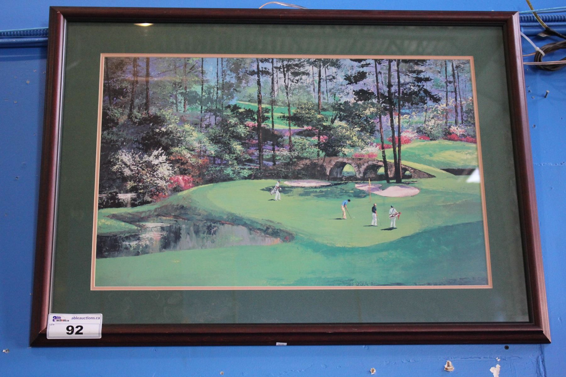 Framed Print Of Golfers On A Course