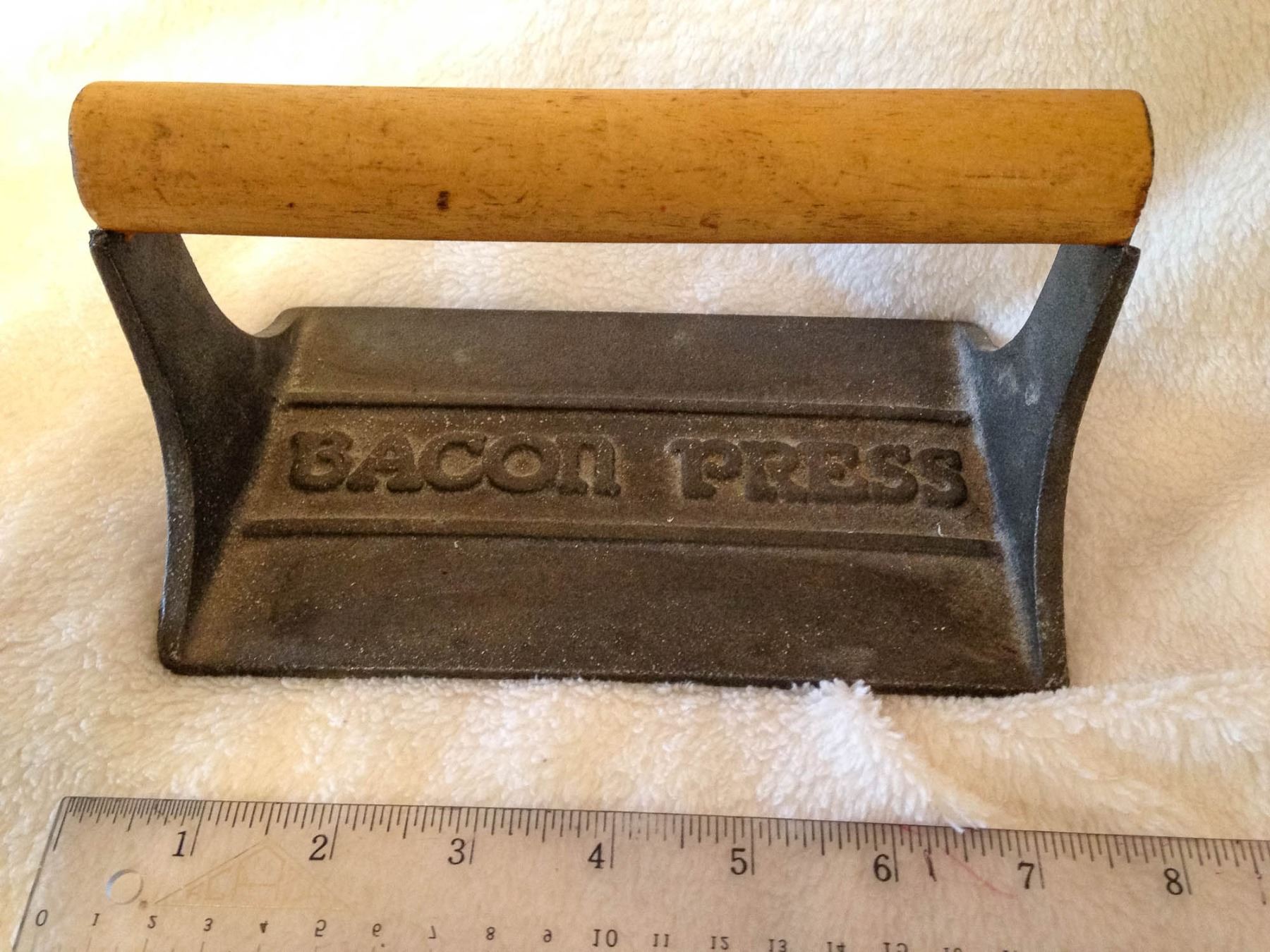 Cast Iron Bacon Press