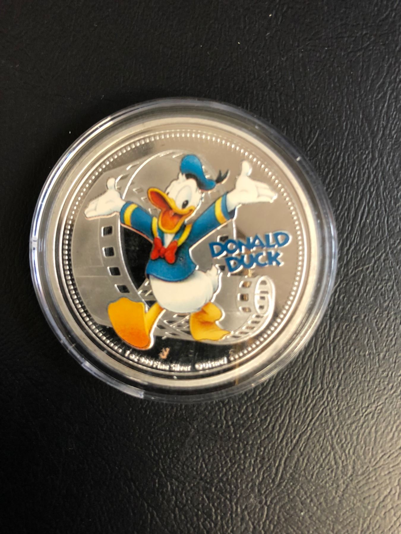 Disney I Ounce 999 Fine Silver Coin Donald Duck