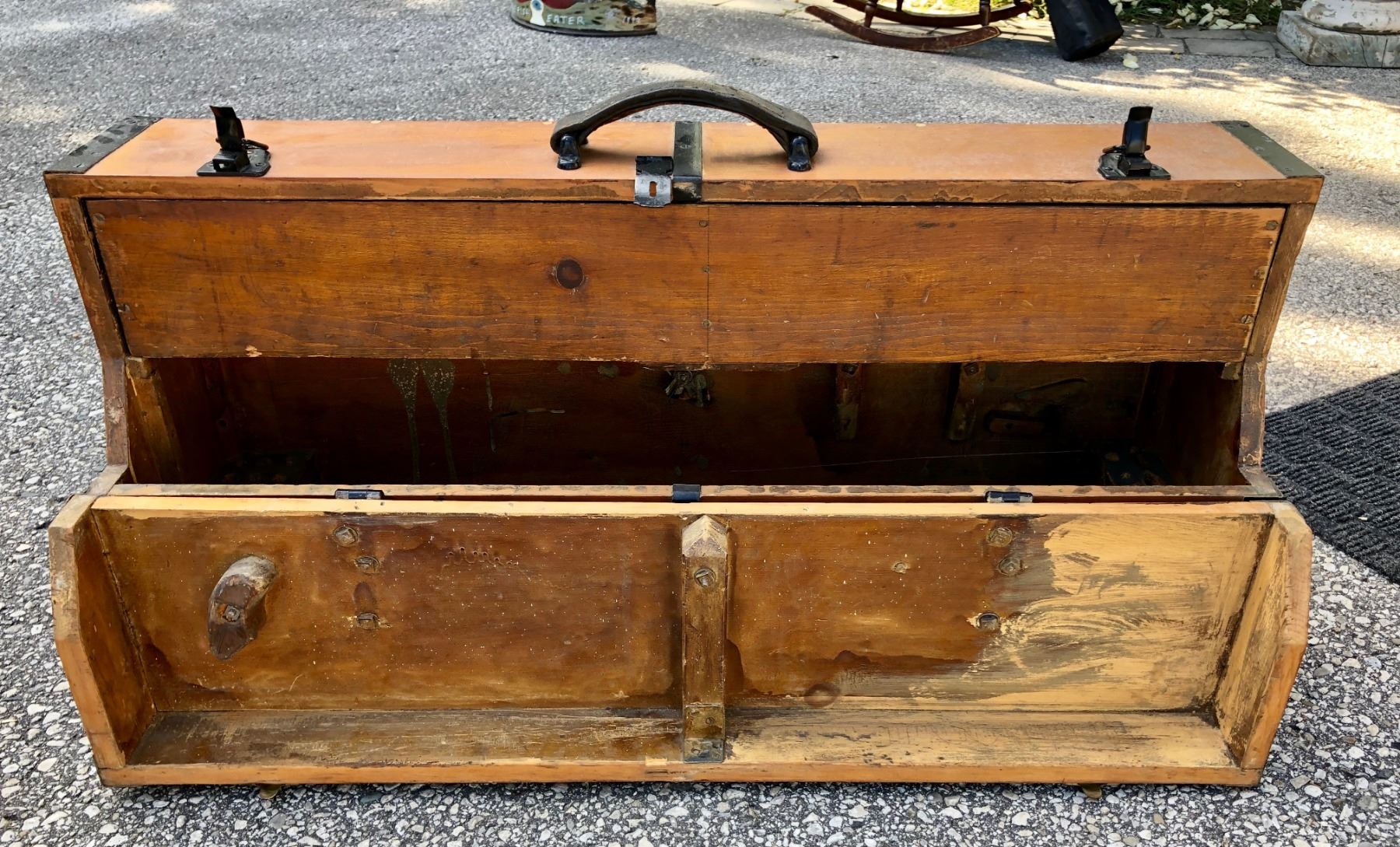 Antique Wood Tool Box