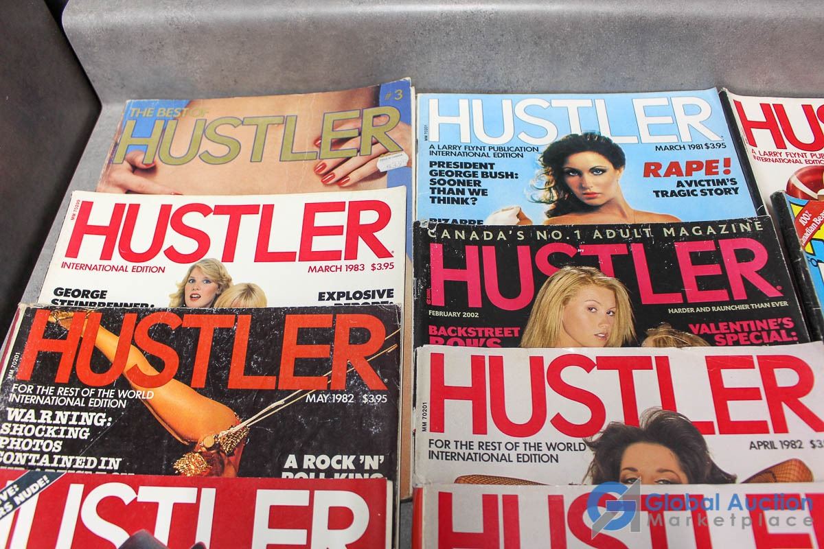 12 Hustler Magazines