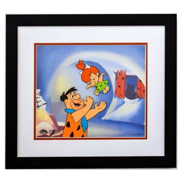 Hanna Barbera Sericel Fred Tossing Pebbles