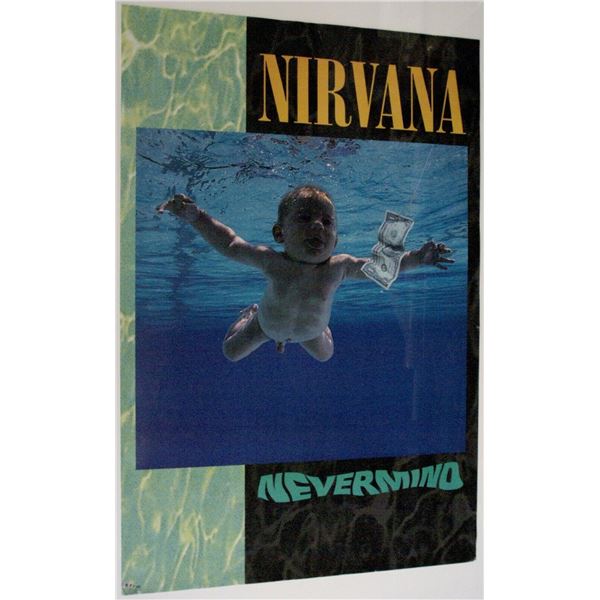 Nirvana Original Nevermind 1991 David Geffen Subpop Promo Poster Ref Noof