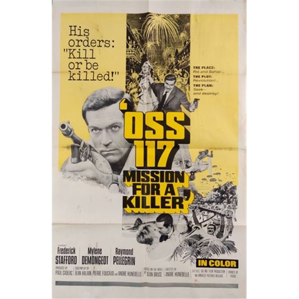 Oss 117 Mission For A Killer 1965 Movie Poster