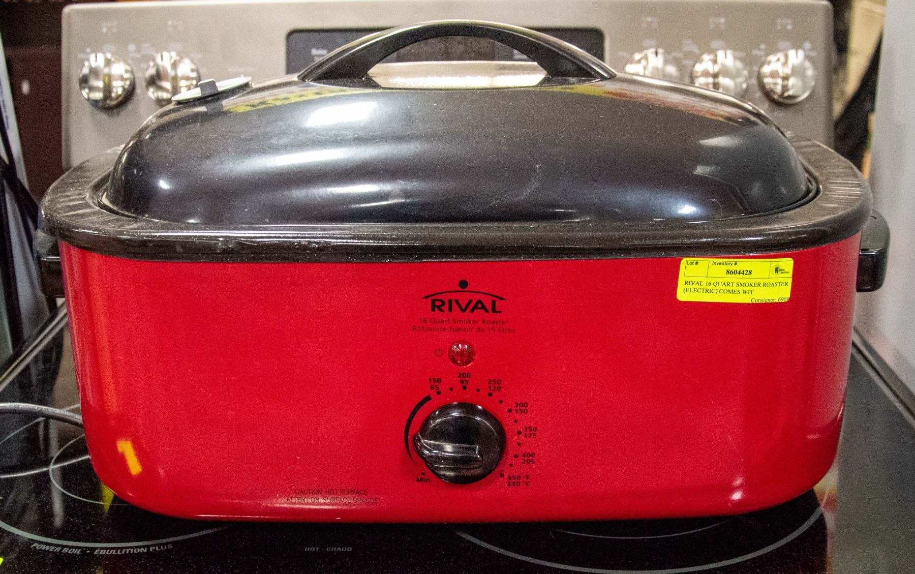 Rival 16 Quart Smoker Roaster Electric Comes W