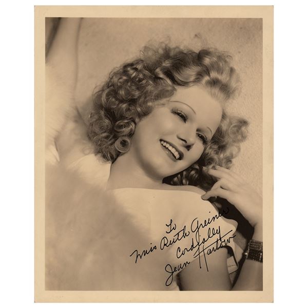 Jean Harlow Mother Jean 3 Signed Photographs