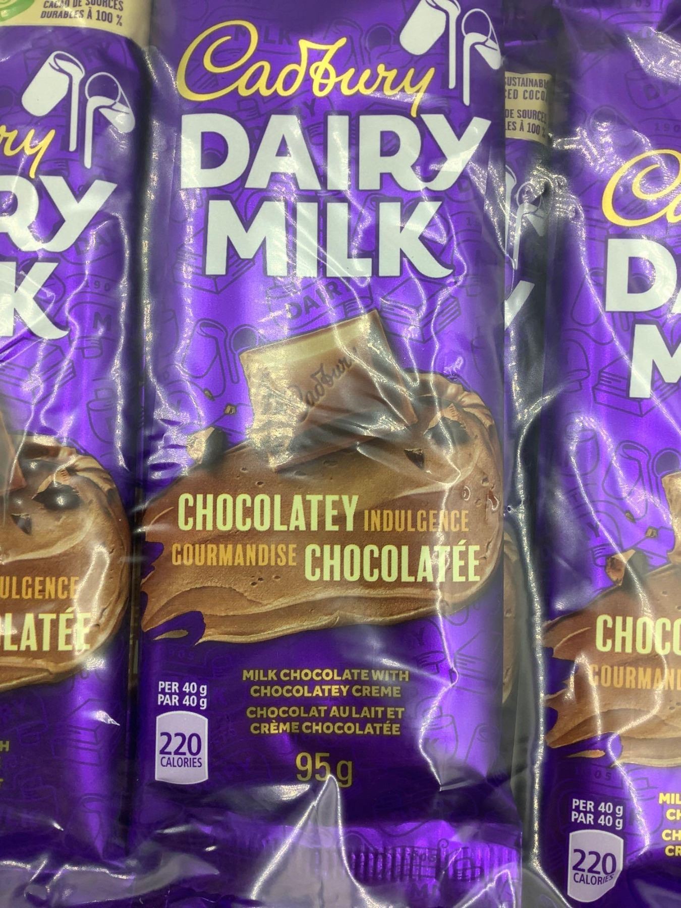 Cadbury Dairy Milk Chocolatey Indulgence Milk Chocolate Bars With Creme