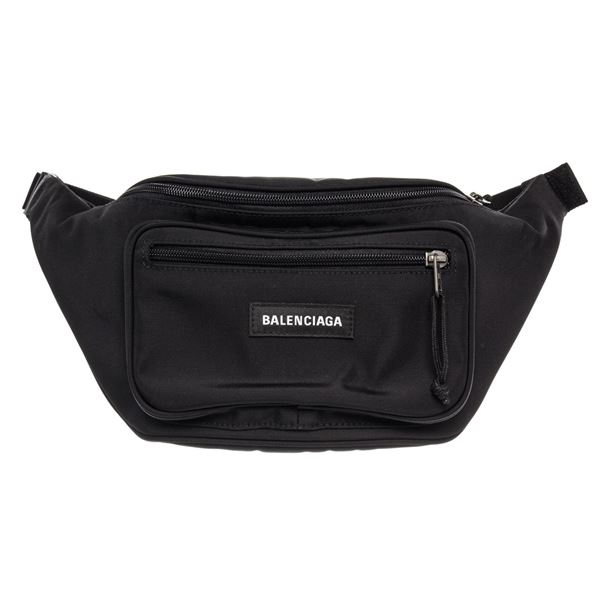 Balenciaga Black Explorer Belt Waist Bag