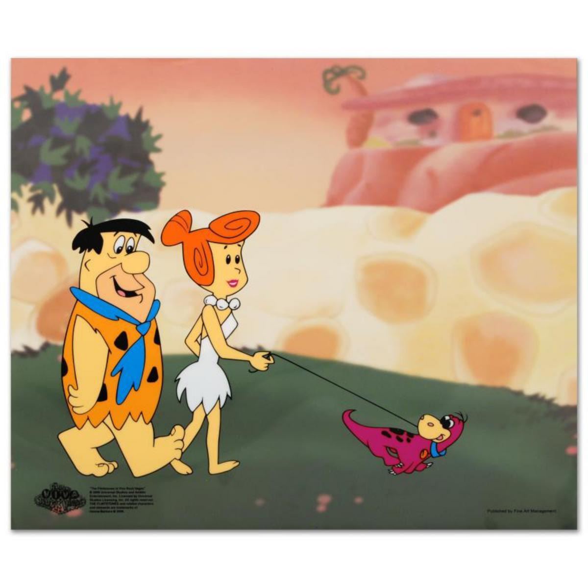 The Flintstones Walking Dino Limited Edition Sericel From The Popular