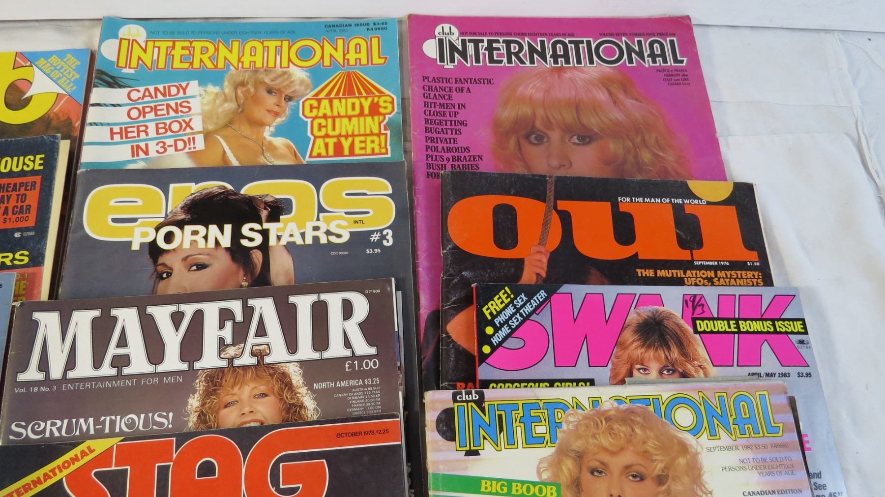 Assorted Adult Magazines