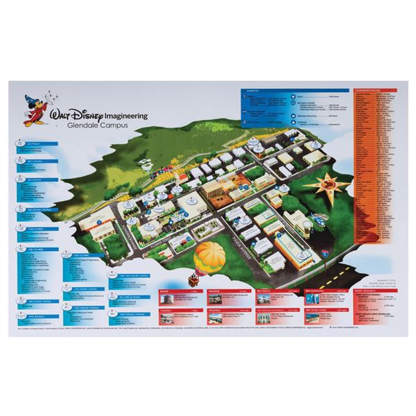 Walt Disney Imagineering Glendale Campus Map