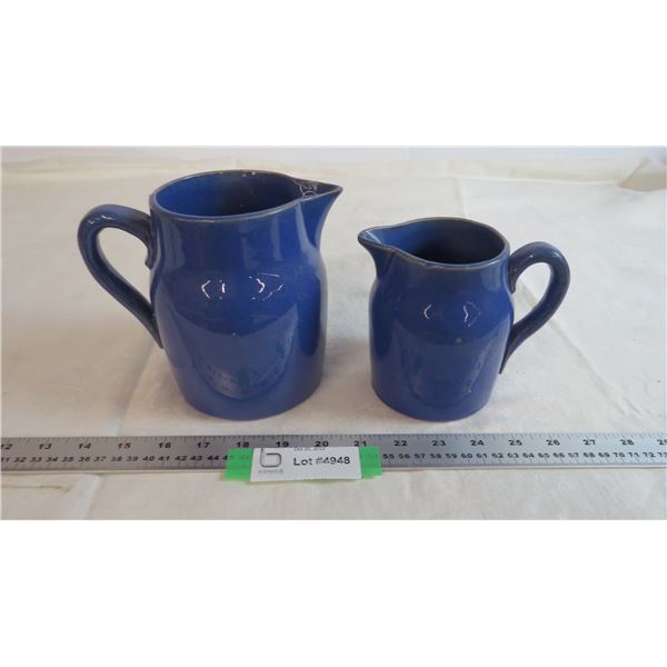 2 Medalta Pottery Pitchers 1 Pint 2 Pint Bodnarus Auctioneering