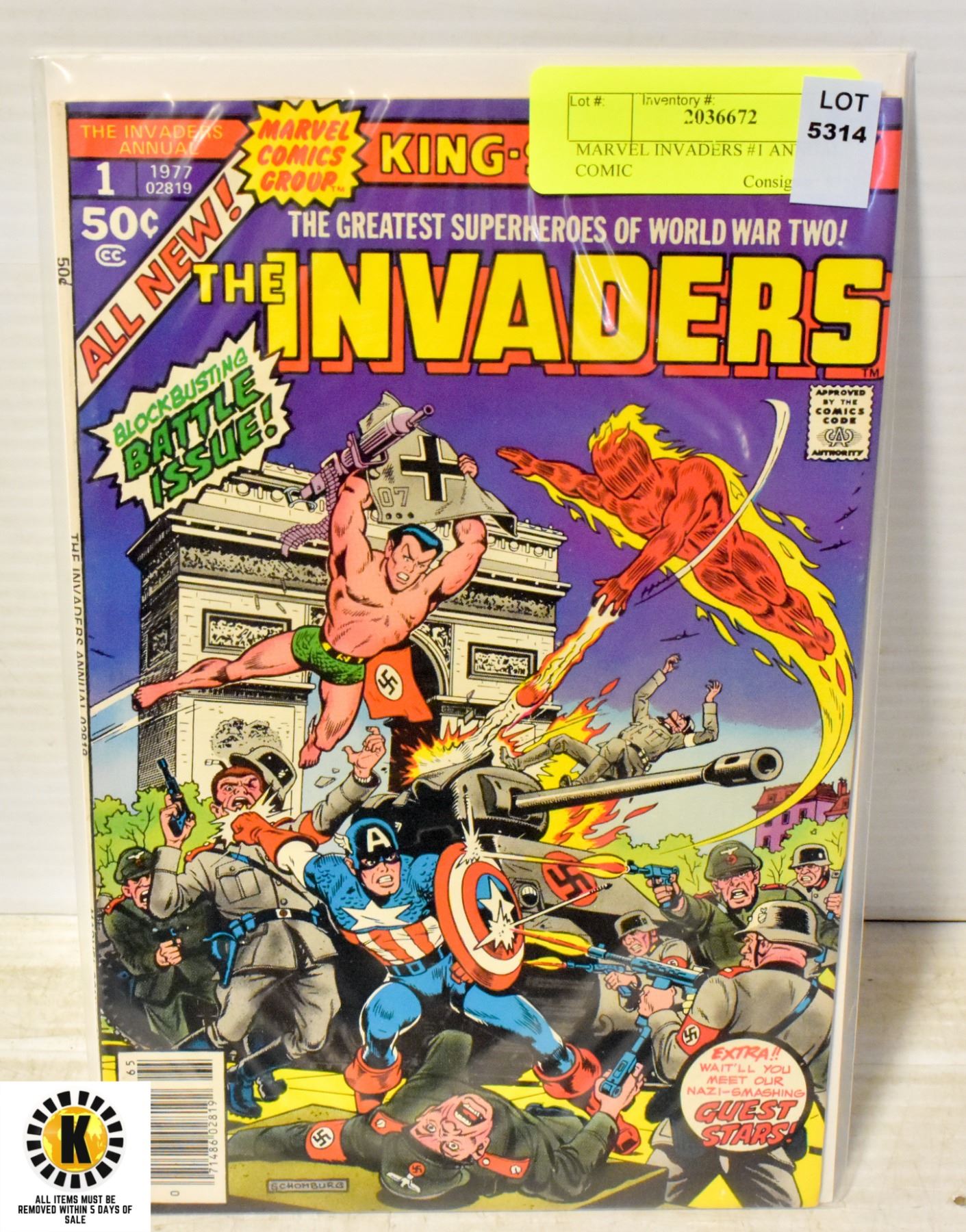 Marvel Invaders 1 Annual Comic