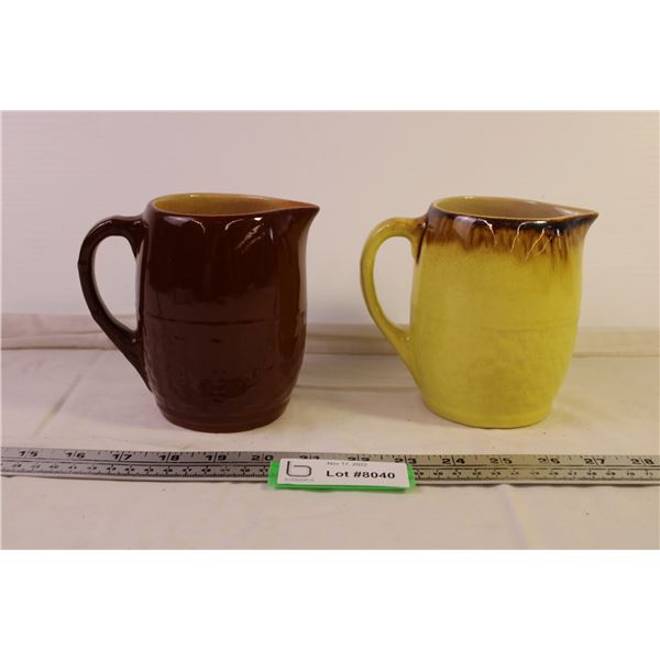 2 Medalta Pottery Pitchers Bodnarus Auctioneering